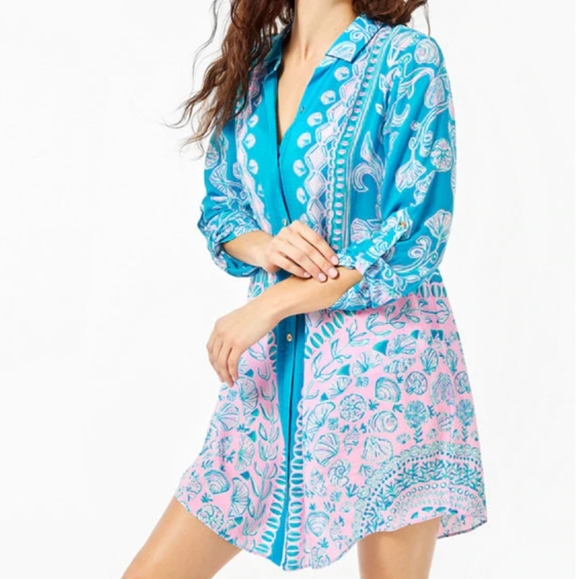 Lilly Pulitzer | Swim | Lilly Pulitzer Natalie Coverup Water Size ...